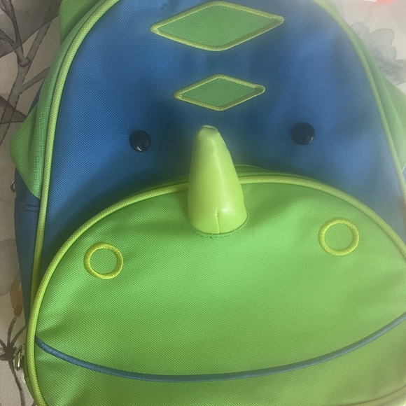 Other | Blue And Green Dinosaur Backpack | Poshmark